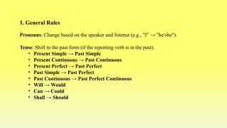 Narration Changing and Its types : Grammar | PPTX