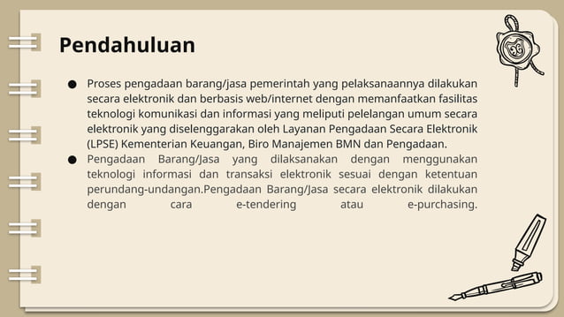 Definisi dan pengertian dari E-Procurement | PPTX