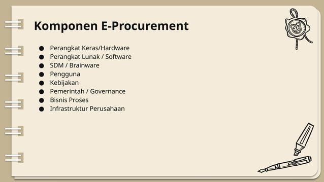 Definisi dan pengertian dari E-Procurement | PPT