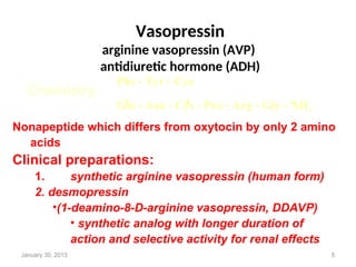 11.4.3 - Pharmacology of Posterior Pituitary Hormones- ADH - 2008 ...