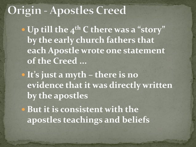11 24 Apostles Creed Series - I Believe | PPT