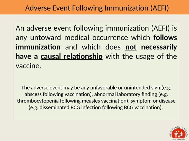 Adverse events following immunisation and its Management.pptx