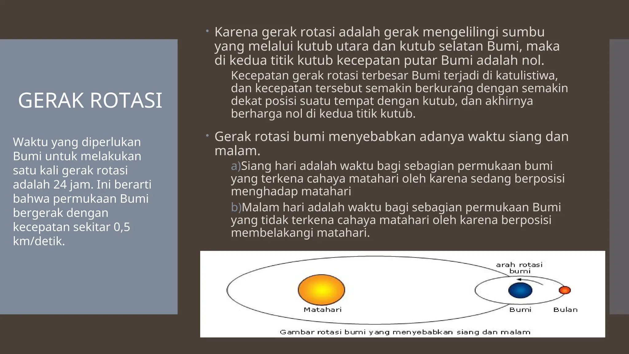 MATERI ROTASI-DAN-REVOLUSI-BUMI.KELAS 7 ppt | PPT