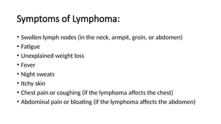 Lymphoma medicine 1st general medicine.pptx