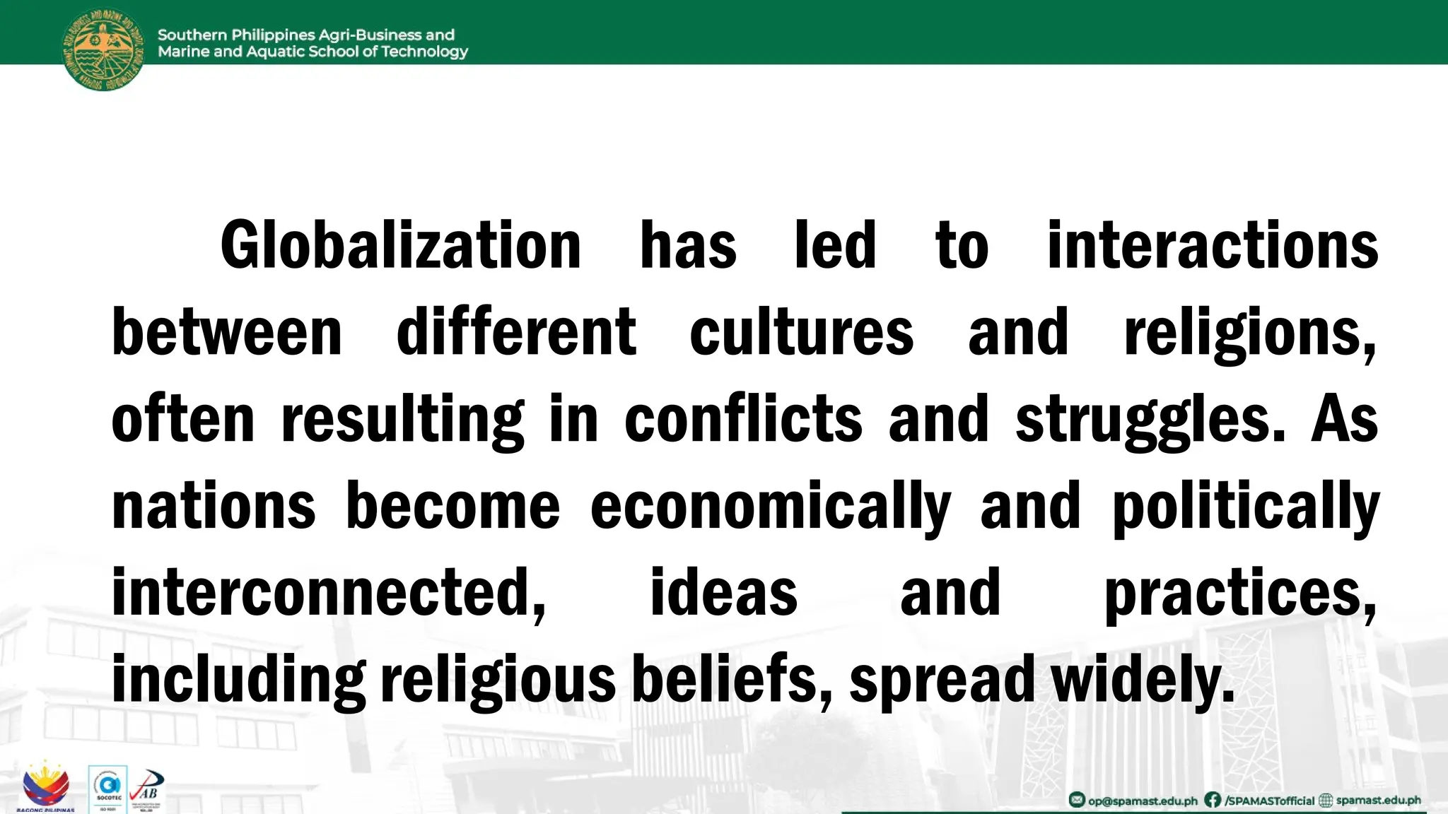 The impact of globalization on religions | PPTX