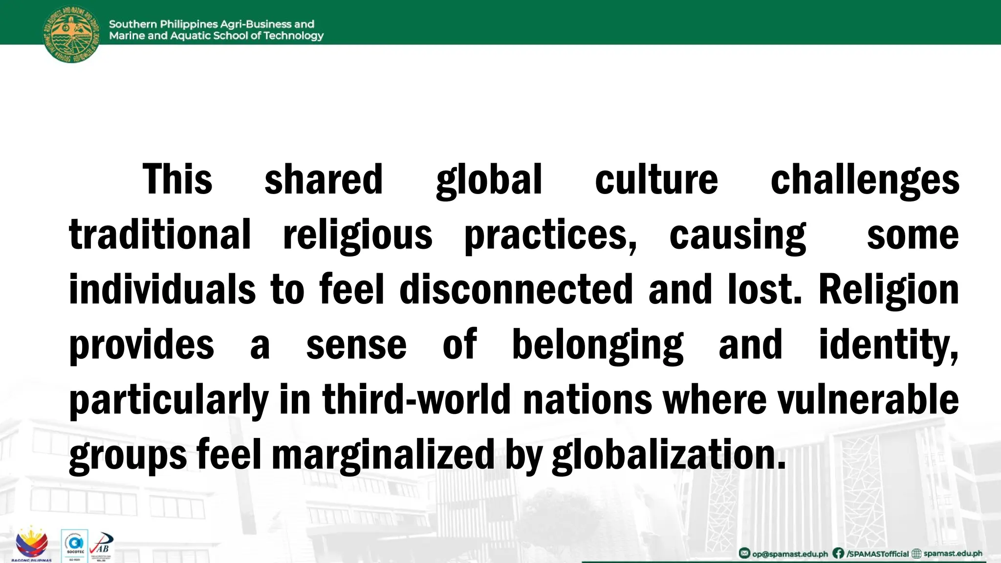 The impact of globalization on religions | PPTX