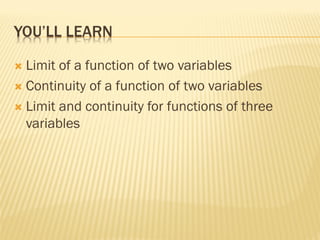 11.2 Partial Differentiation: Limits and continuity.pdf