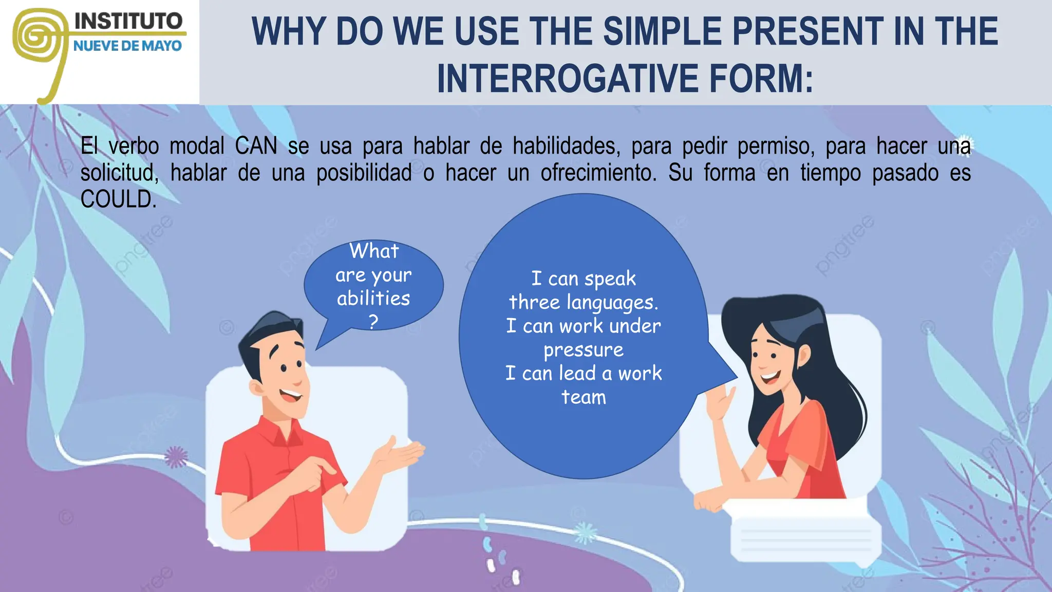 11. MODALS CAN COULD ppt sobre verbos modales en inglés can y could | PPTX