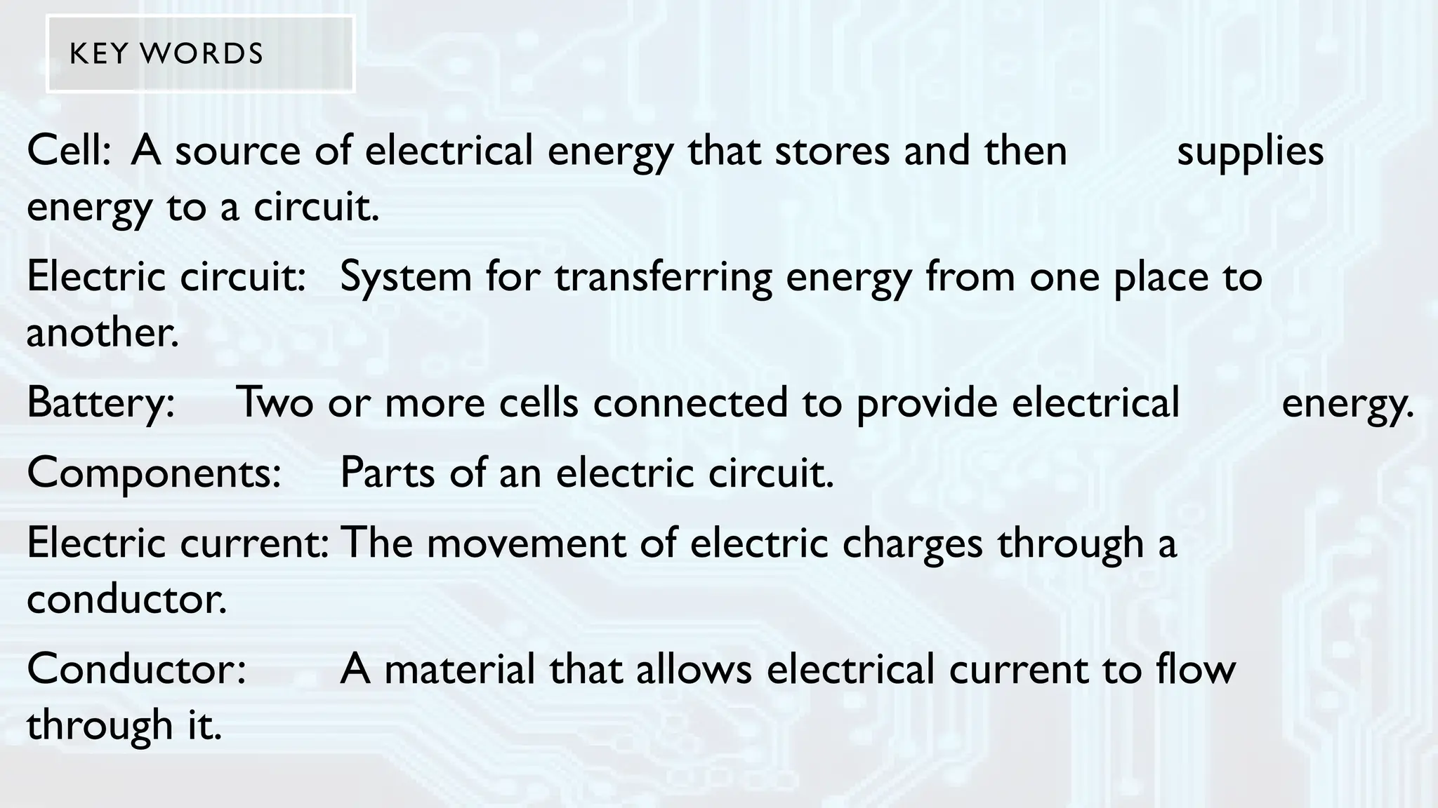 All about Electric circuits for Grade 6 learners | PPTX