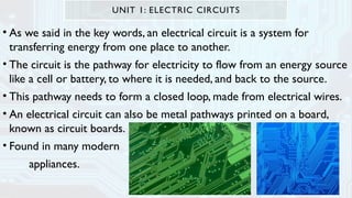 All about Electric circuits for Grade 6 learners | PPTX