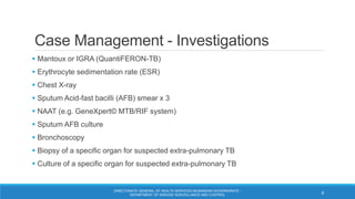 tuberculosis ,diagnosis and management in community | PDF