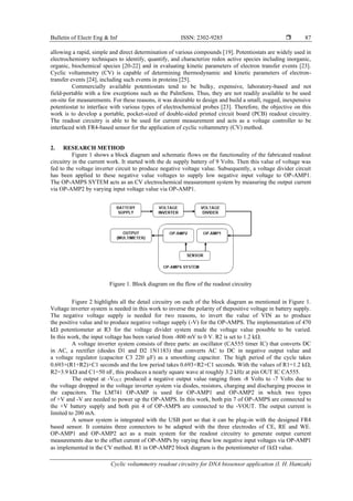 Cyclic voltammetry readout circuitry for DNA biosensor application | PDF