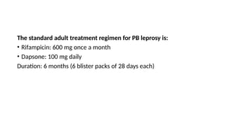 Drugs used in treatment of Leprosy (Antileprotic Drugs) | PPTX