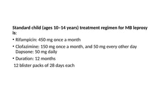 Drugs used in treatment of Leprosy (Antileprotic Drugs) | PPTX
