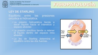 Edema de pulmon - fisiopatologia - consideraciones | PDF