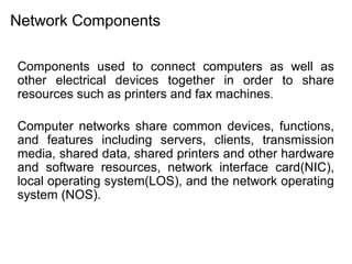 11. Functions of various networking components Routers-bridges-switches ...