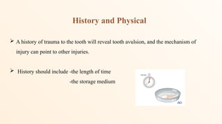 11.avulsion ppt.pptx trauma of anterior teeth | PPTX