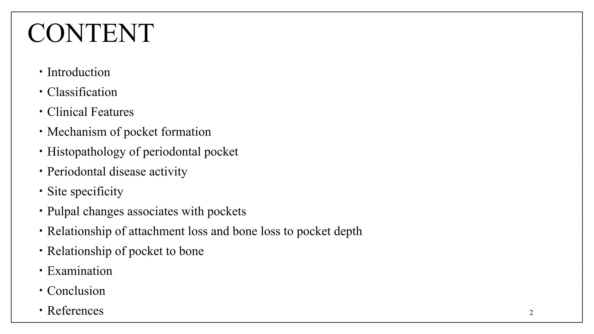 PERIODONTAL POCKET - Classification, Features, Mechanism.pptx