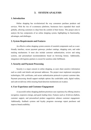 ONLINE SHOPPING PROJECT ONLINE SHOPPING PROJECT | DOCX