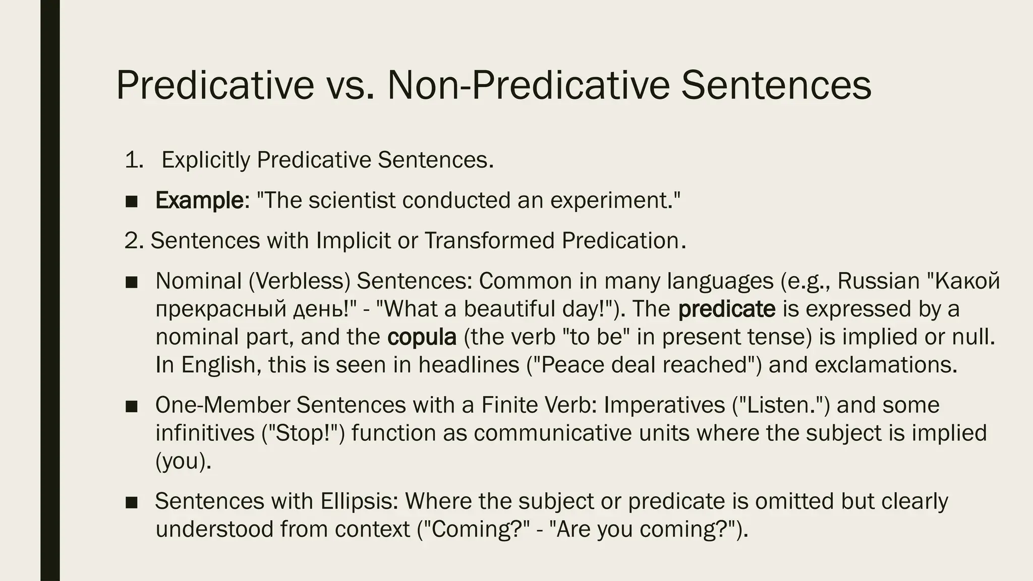 Types of sentences according to their structure | PPTX