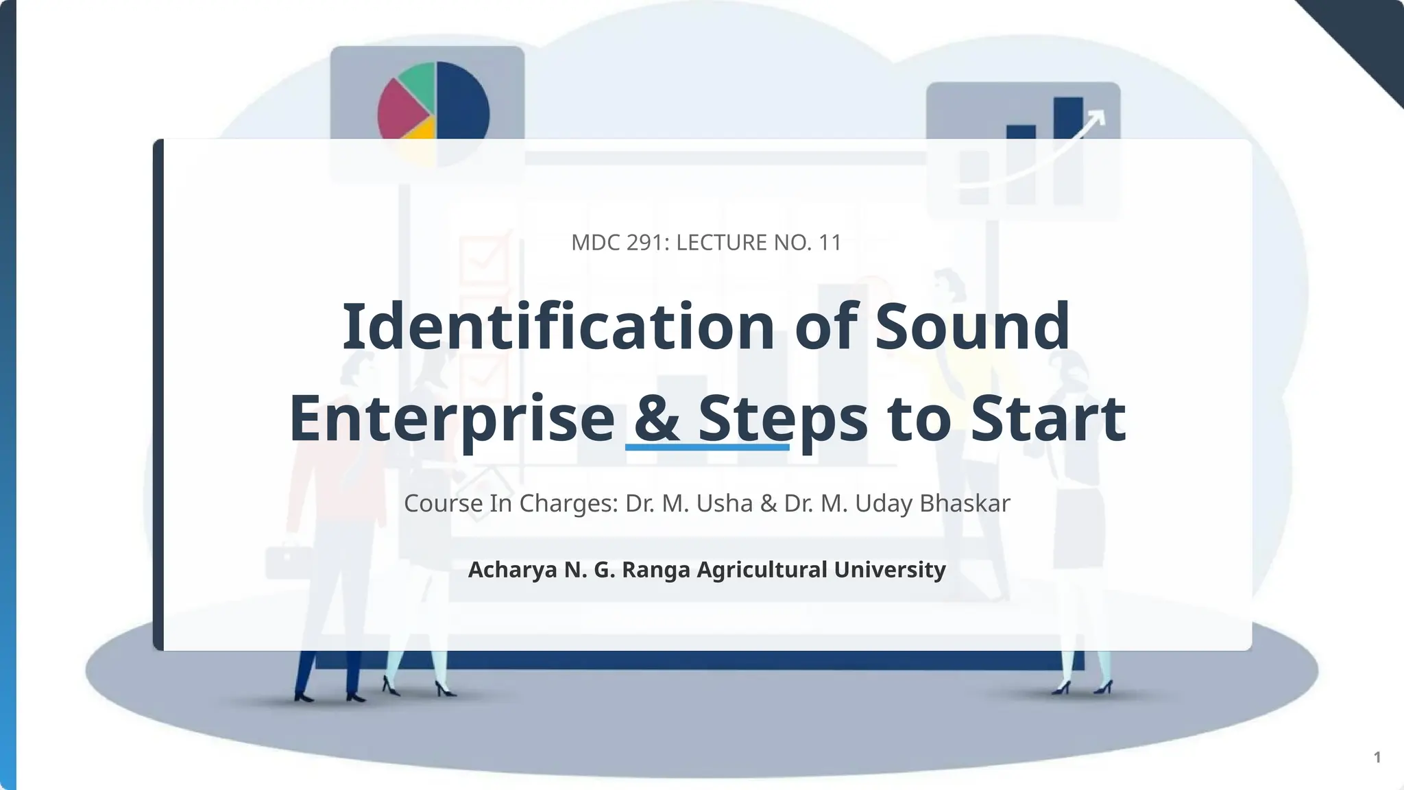 Identification of Sound Enterprise & Steps to Start an MSME enterprise ...
