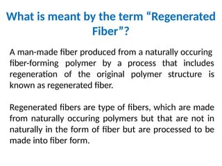 Lecture about regenerated man made Viscose.pptx