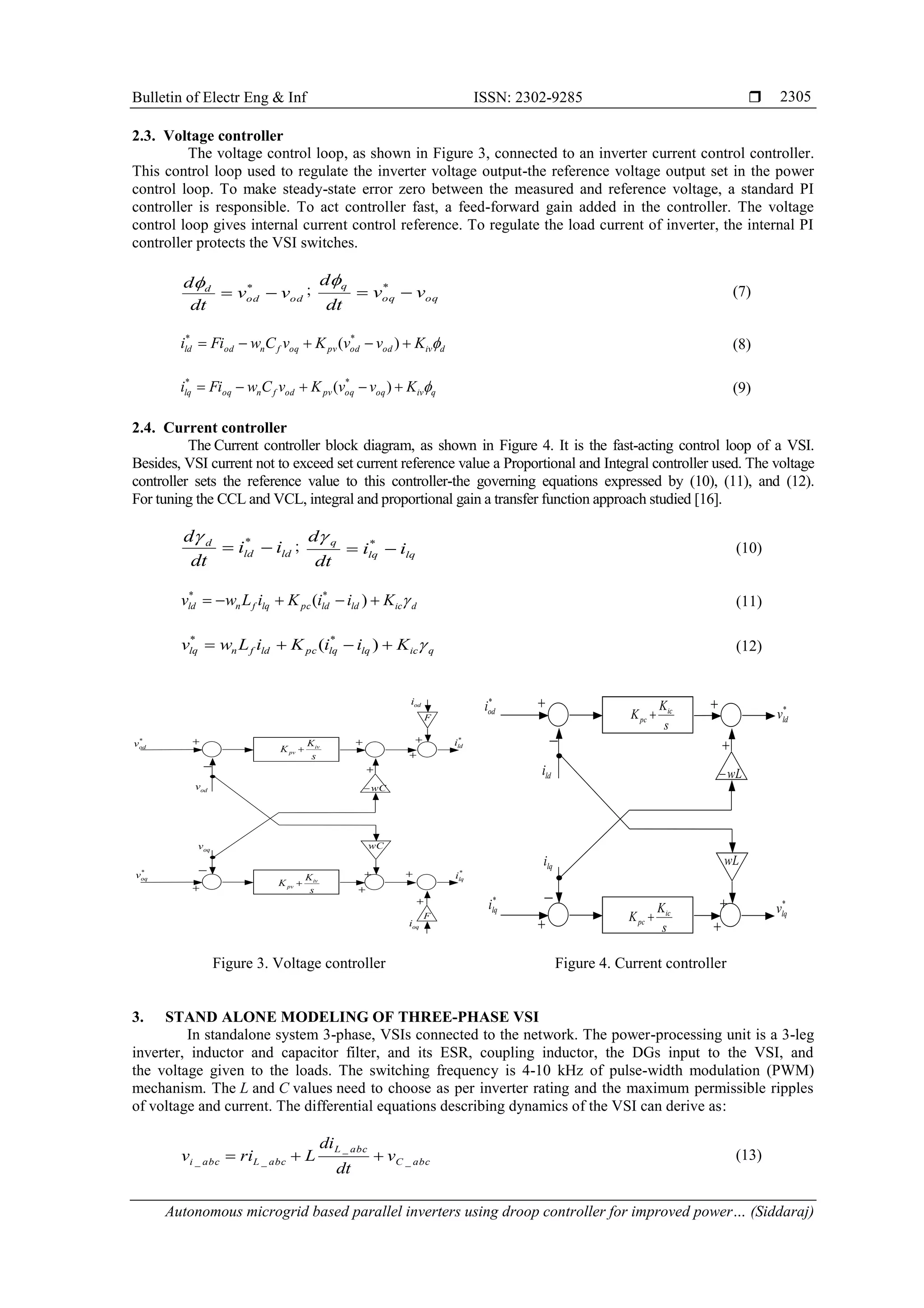 Autonomous Microgrid Based Parallel Inverters Using Droop Controller