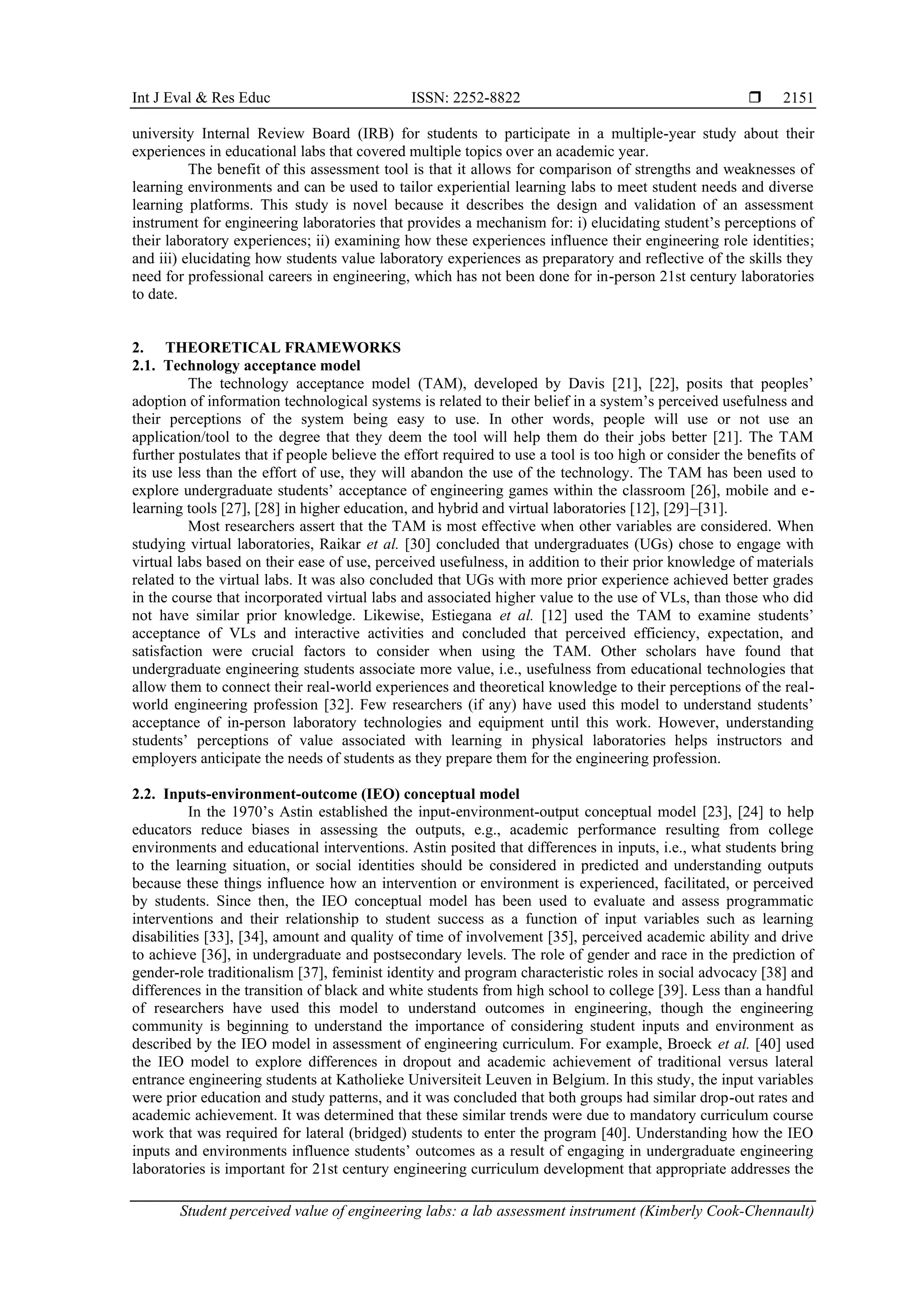 Student perceived value of engineering labs: a lab assessment ...