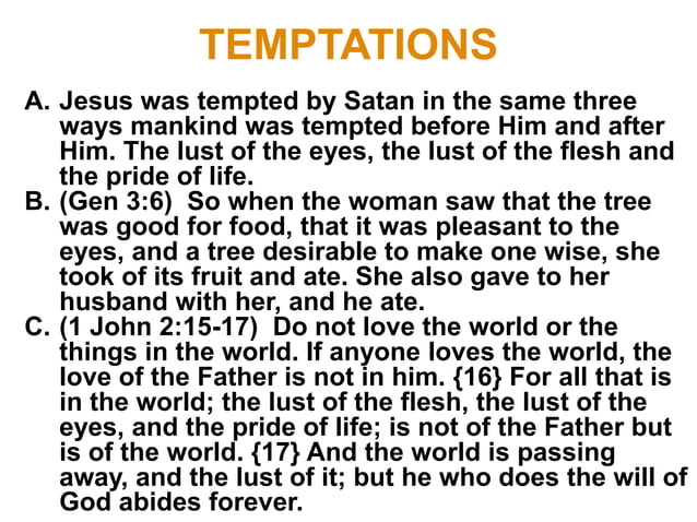 three temptations | PPT