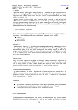 11.[27 33]cowpea (vigna unguiculata) pest control methods in storage ...