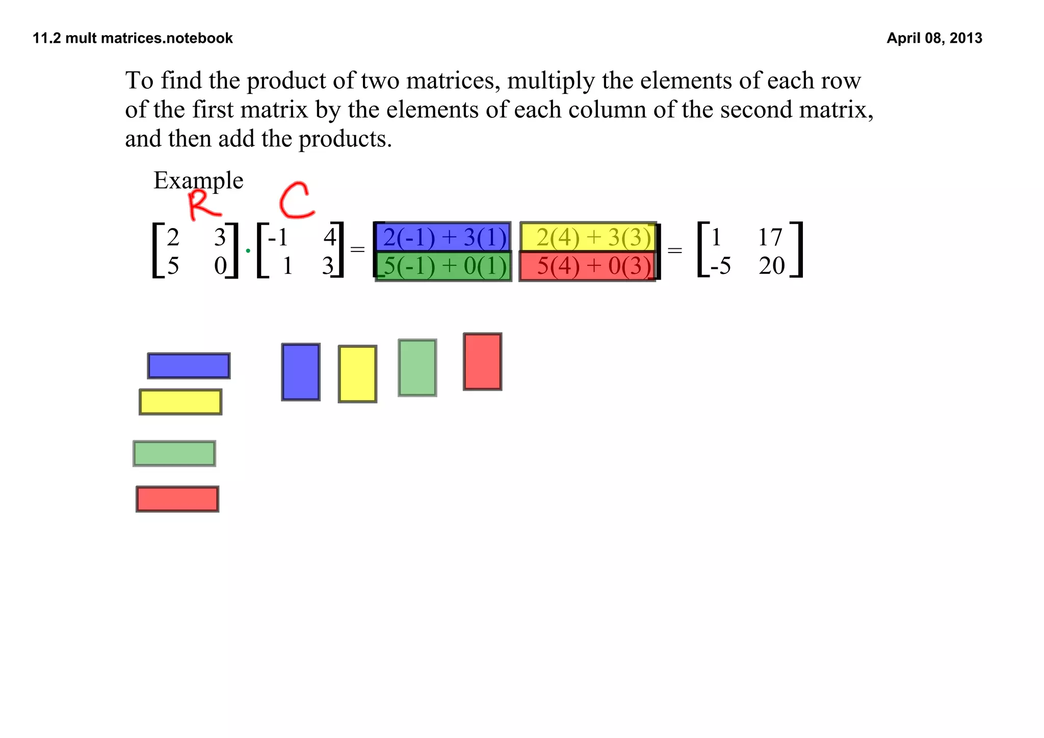 11.2 multiplying matrices | PPT