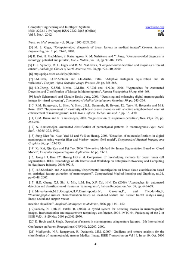 11 [37 46]segmentation And Feature Extraction Of Tumors From Digital Mammograms Pdf