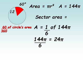 11-3 Arc Length, Sectors & Sections.ppt