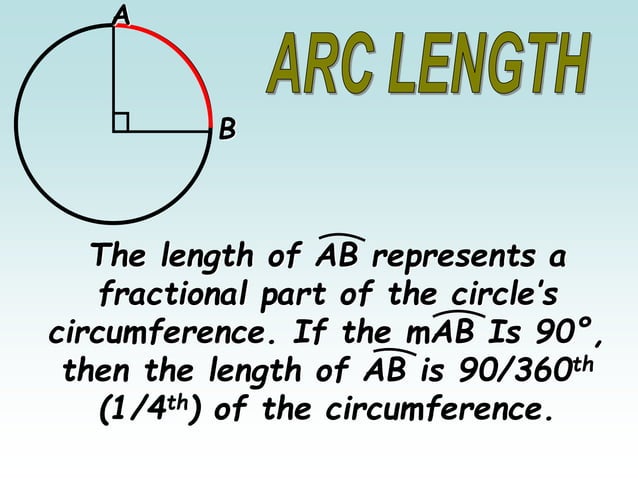 11-3 Arc Length, Sectors & Sections.ppt