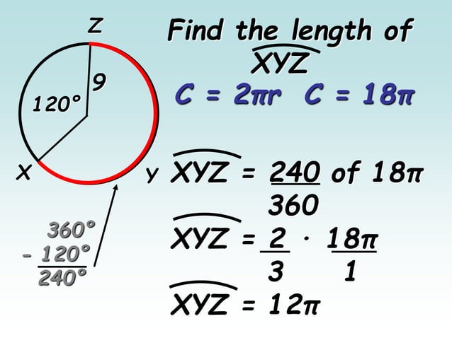11-3 Arc Length, Sectors & Sections.ppt