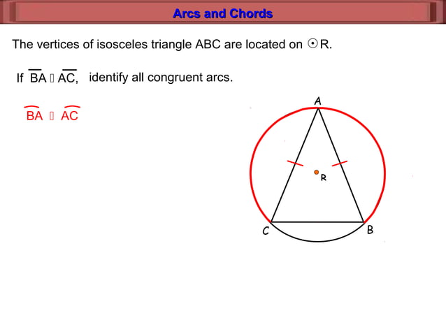 11 3 arcs and chords lesson | PPT