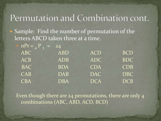 11.3 Combinations | PPT