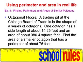 11.3 perimeters and areas of similar figures | PPT