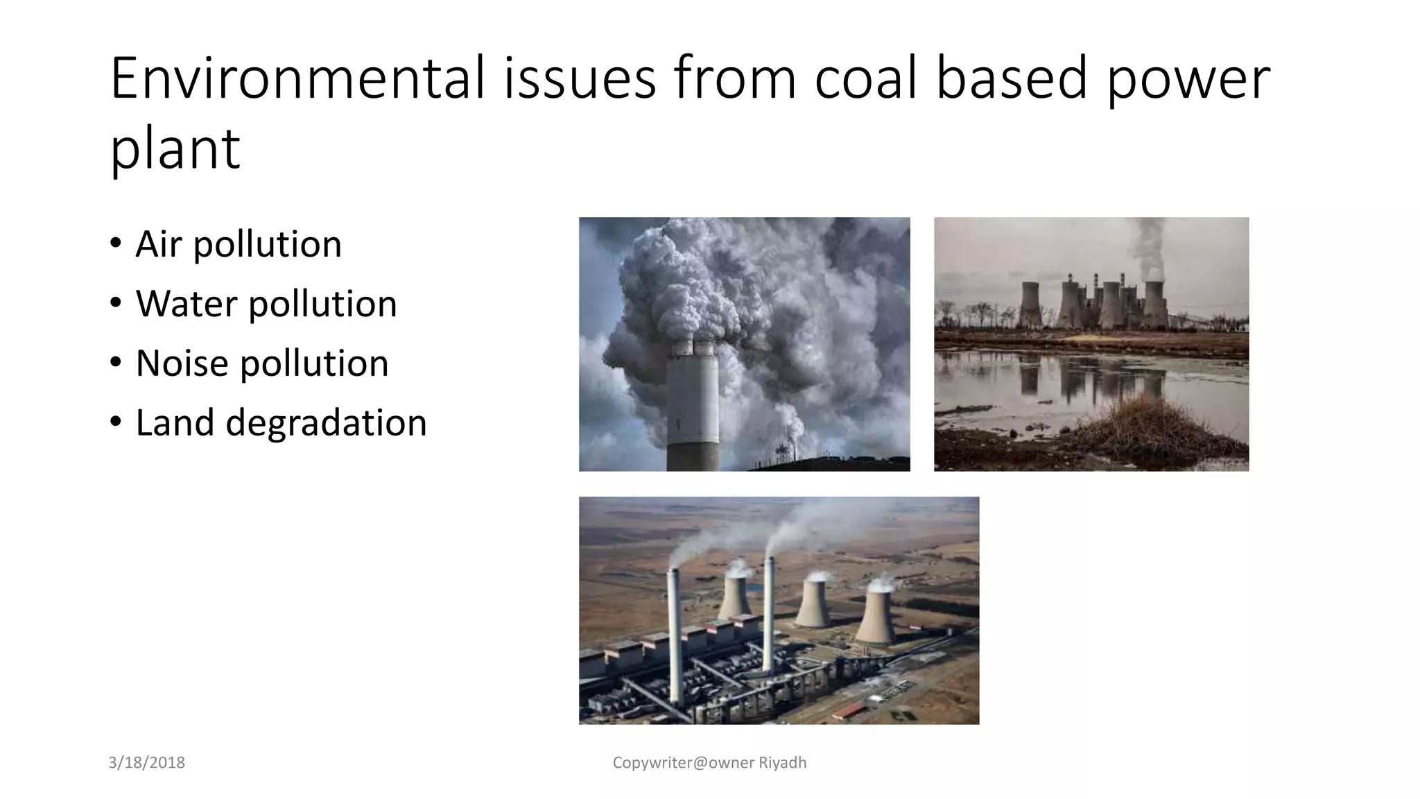 Air pollution from coal based power plant | PPTX