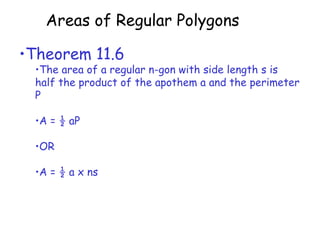 11 4 Areas Of Regular Polygons | PPT