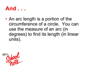 11.4 circumference and arc length | PPT