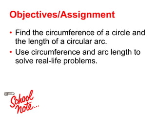 11.4 circumference and arc length | PPT