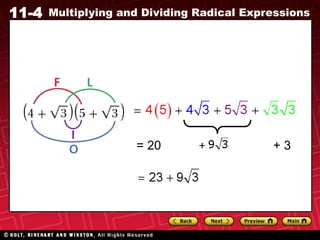 11-4_Multiplying___Dividing_Radical_Expressions.ppt