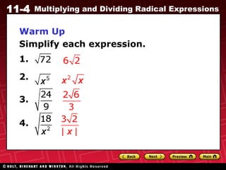 11-4_Multiplying___Dividing_Radical_Expressions.ppt