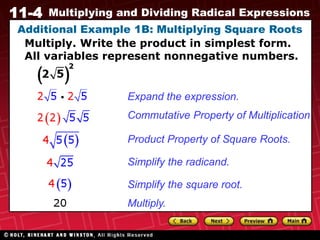 11-4_Multiplying___Dividing_Radical_Expressions.ppt