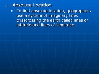 1.1 - 5 Themes Of Geography | PPT | Geography | Science
