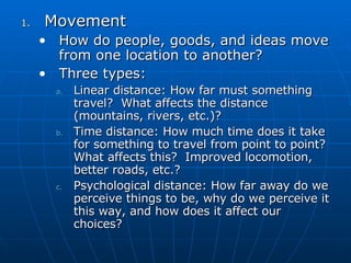 5 Themes Of Geography Movement Of Goods