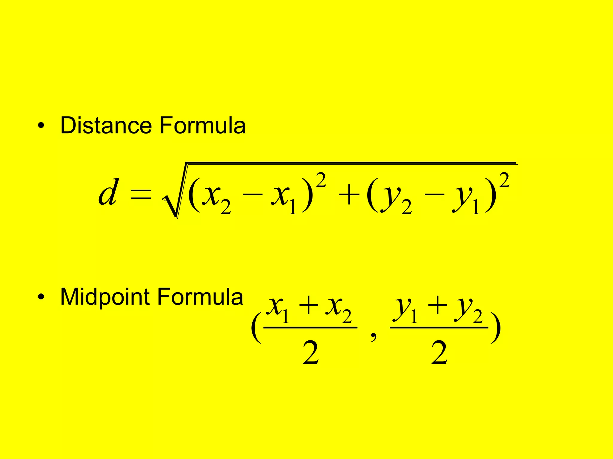 11.5 distance & midpoint formulas day 1 | PPTX