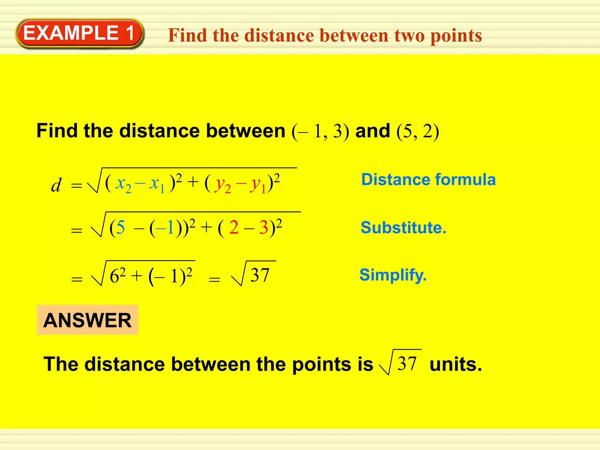 11.5 distance & midpoint formulas day 1 | PPTX