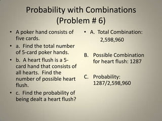11.5 Probability with Fundamental Counting Principles, Permutation and Combination | PPTX